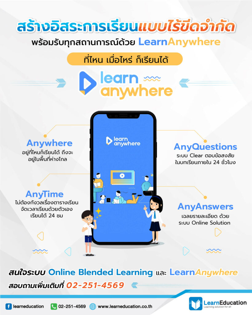 LearnAnywhere อิสระการเรียนไร้ขีดจำกัด พร้อมรับทุกสถานการณ์